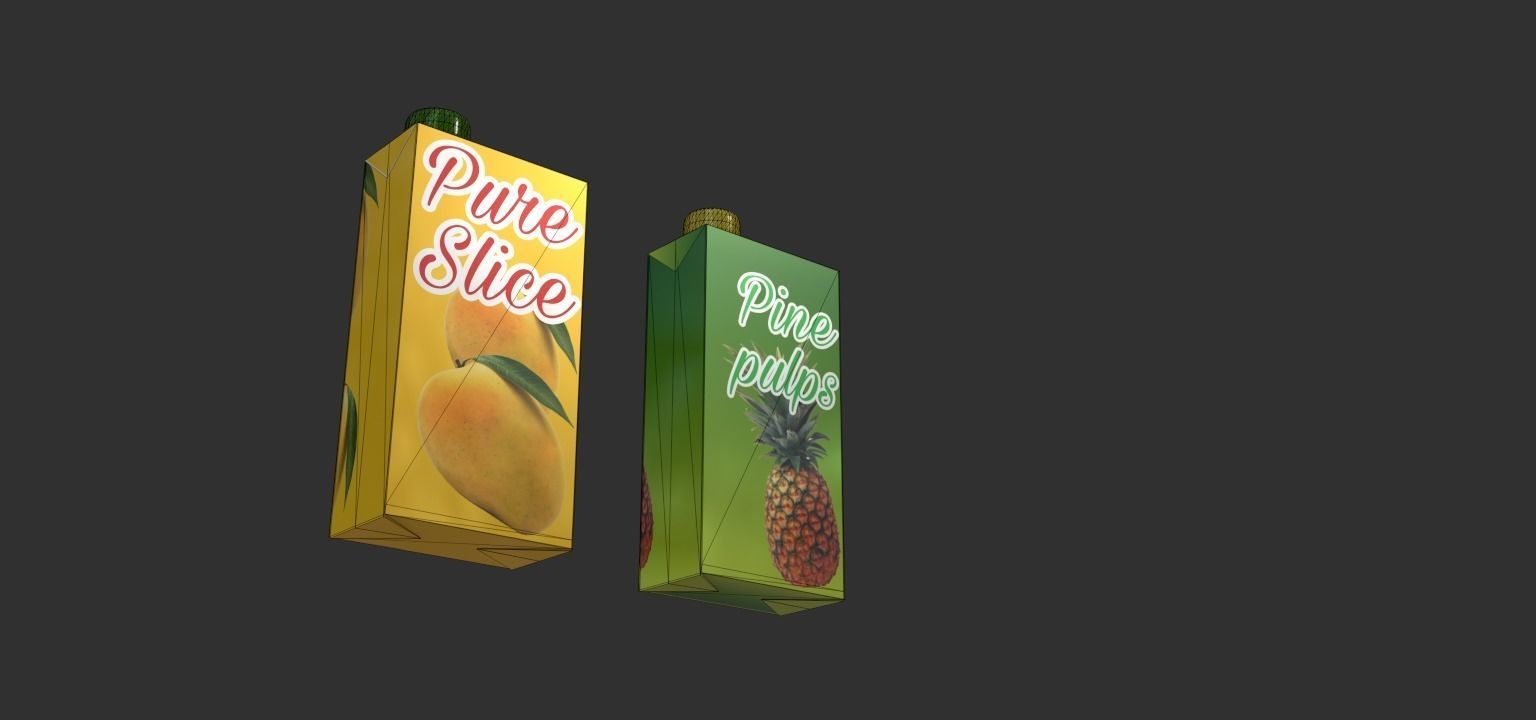 3D model Juice box VR / AR / low-poly | CGTrader