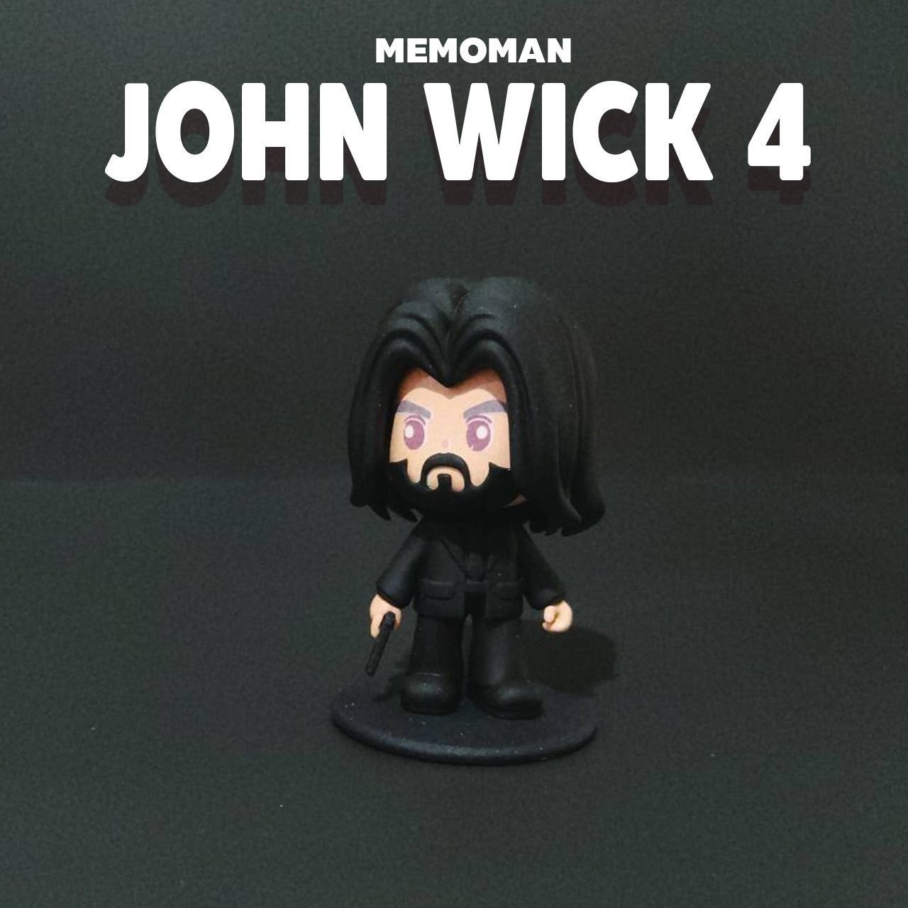 John Wick Chibi from JohnWick4 free 3D model 3D printable | CGTrader