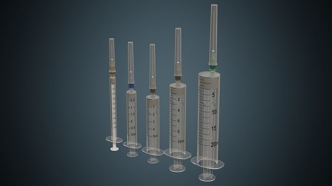 3D model Syringe 1 Basic VR / AR / low-poly | CGTrader