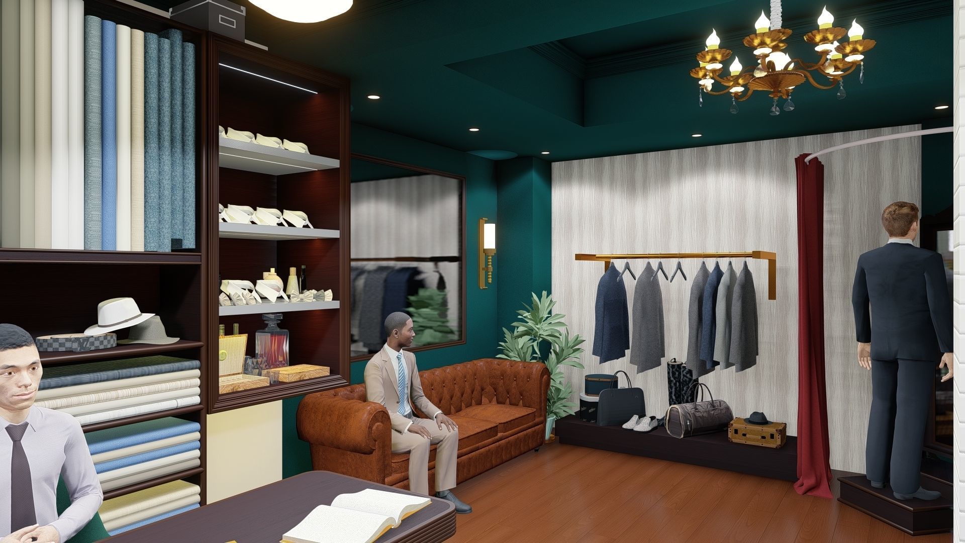 3D model Kingsman-Tailored cloth shop VR / AR / low-poly | CGTrader