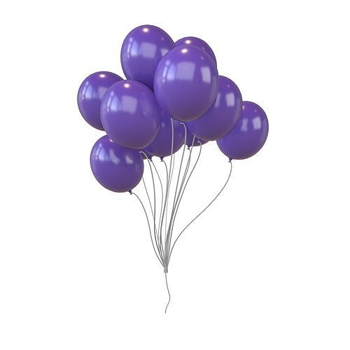 3D model Bunch of Balloons v1 003 VR / AR / low-poly | CGTrader