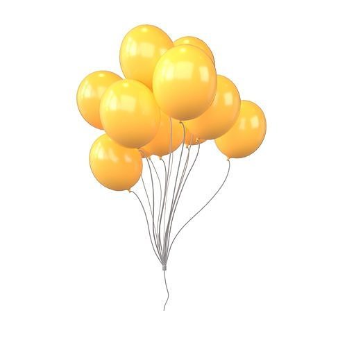 3D model Bunch of Balloons v1 012 VR / AR / low-poly | CGTrader