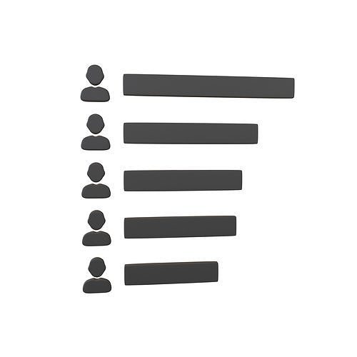 3D model Ranking Data Icon v1 001 VR / AR / low-poly | CGTrader