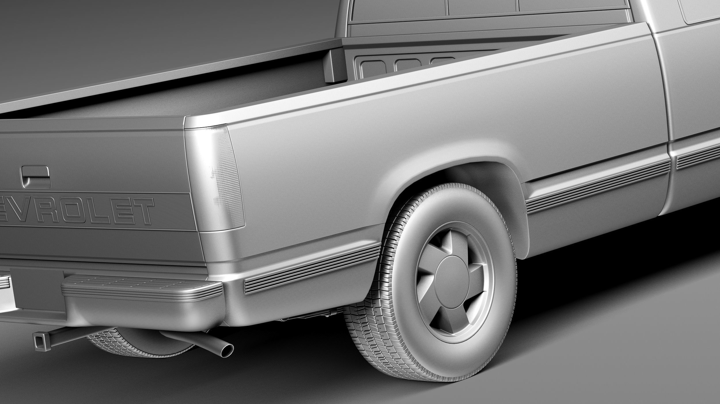 Chevrolet Silverado Extended Cab 1988-1999 3D model | CGTrader