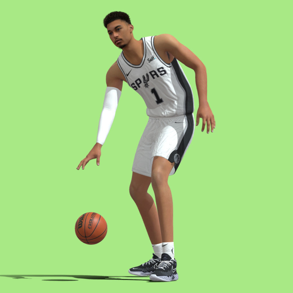 3D Rigged Victor Wembanyama Spurs NBA 3D model animated rigged | CGTrader
