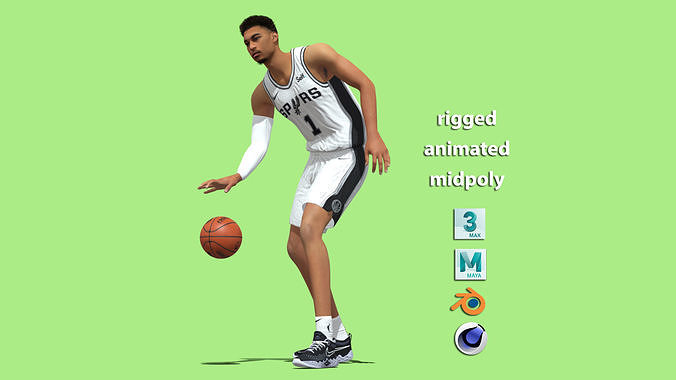 Animated Basketball Player Dribbling