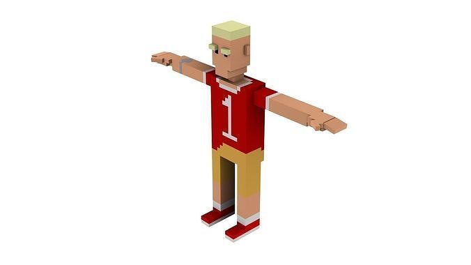 3D model CIVILIANS 7 VOXEL CHARACTER VR / AR / low-poly | CGTrader