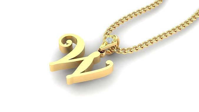 W Letter Version 3 3D model 3D printable | CGTrader