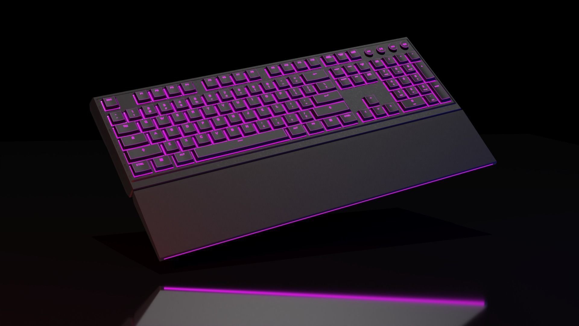 3D model Generic Gamer Keyboard VR / AR / low-poly | CGTrader