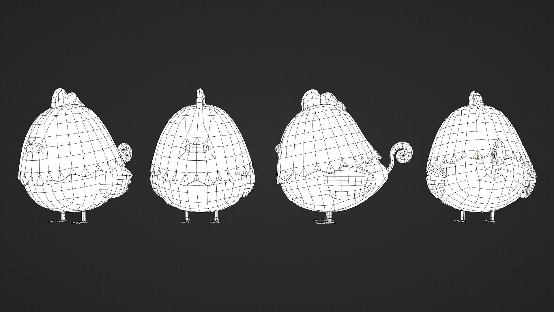 Low Poly Chicken 3D model | CGTrader