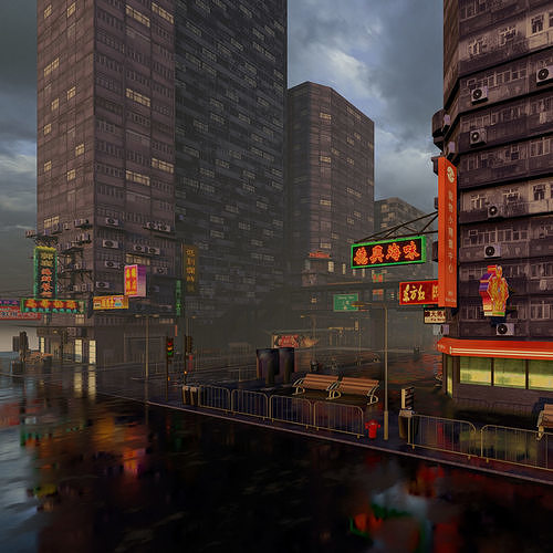 3D model Hong Kong VR / AR / low-poly | CGTrader