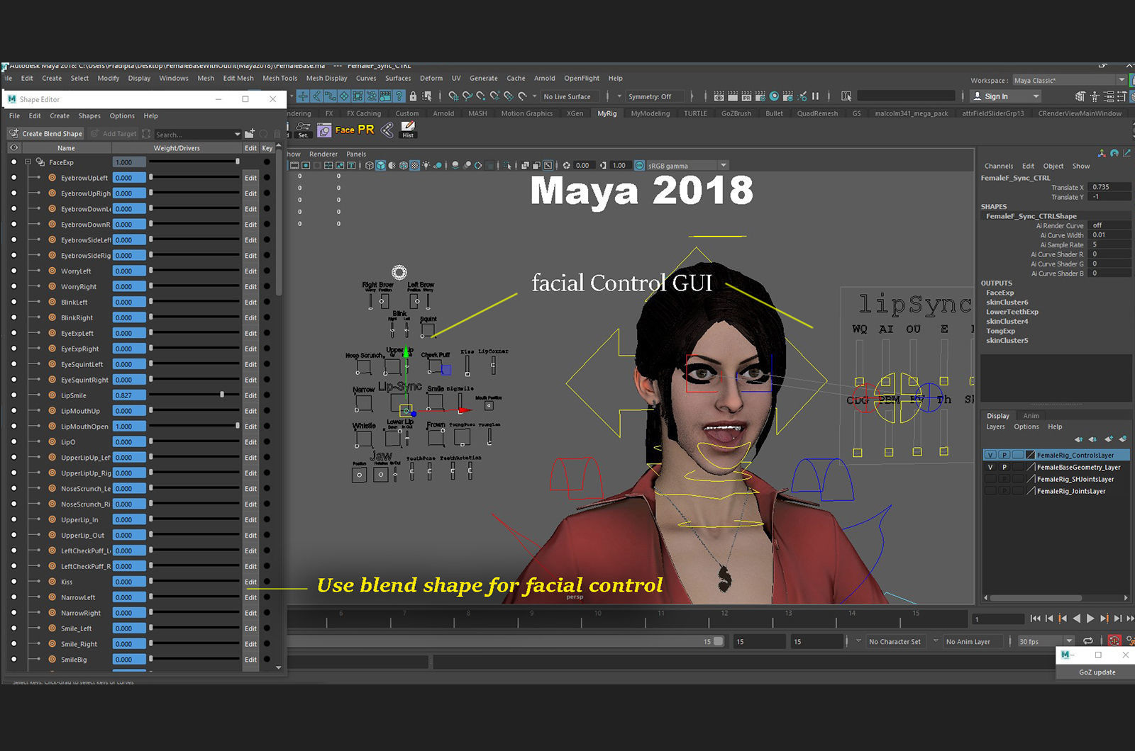 3D model Professional Girl Rig VR / AR / low-poly | CGTrader