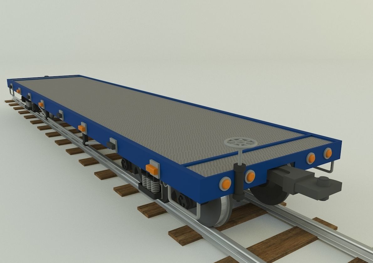 train freight wagon 3D model | CGTrader