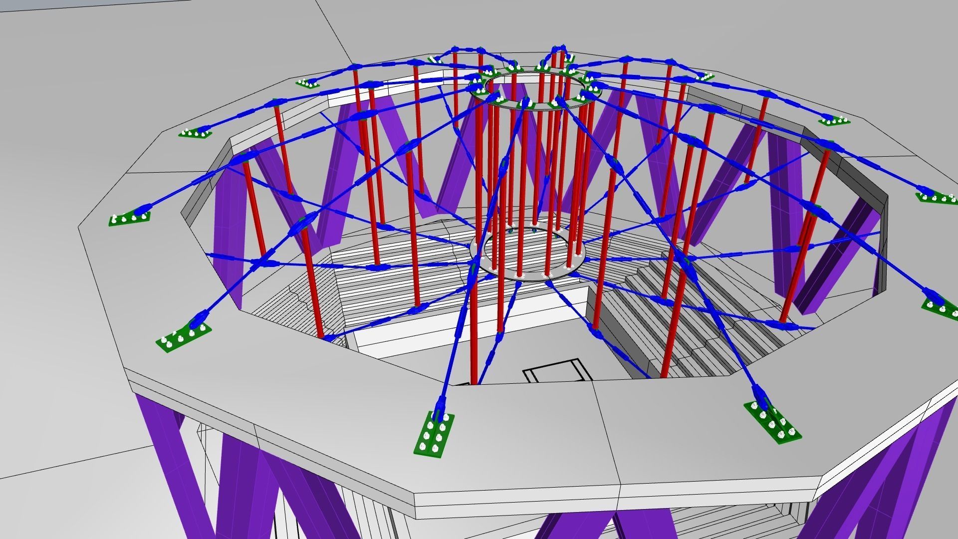 Radial cable model 3D model | CGTrader