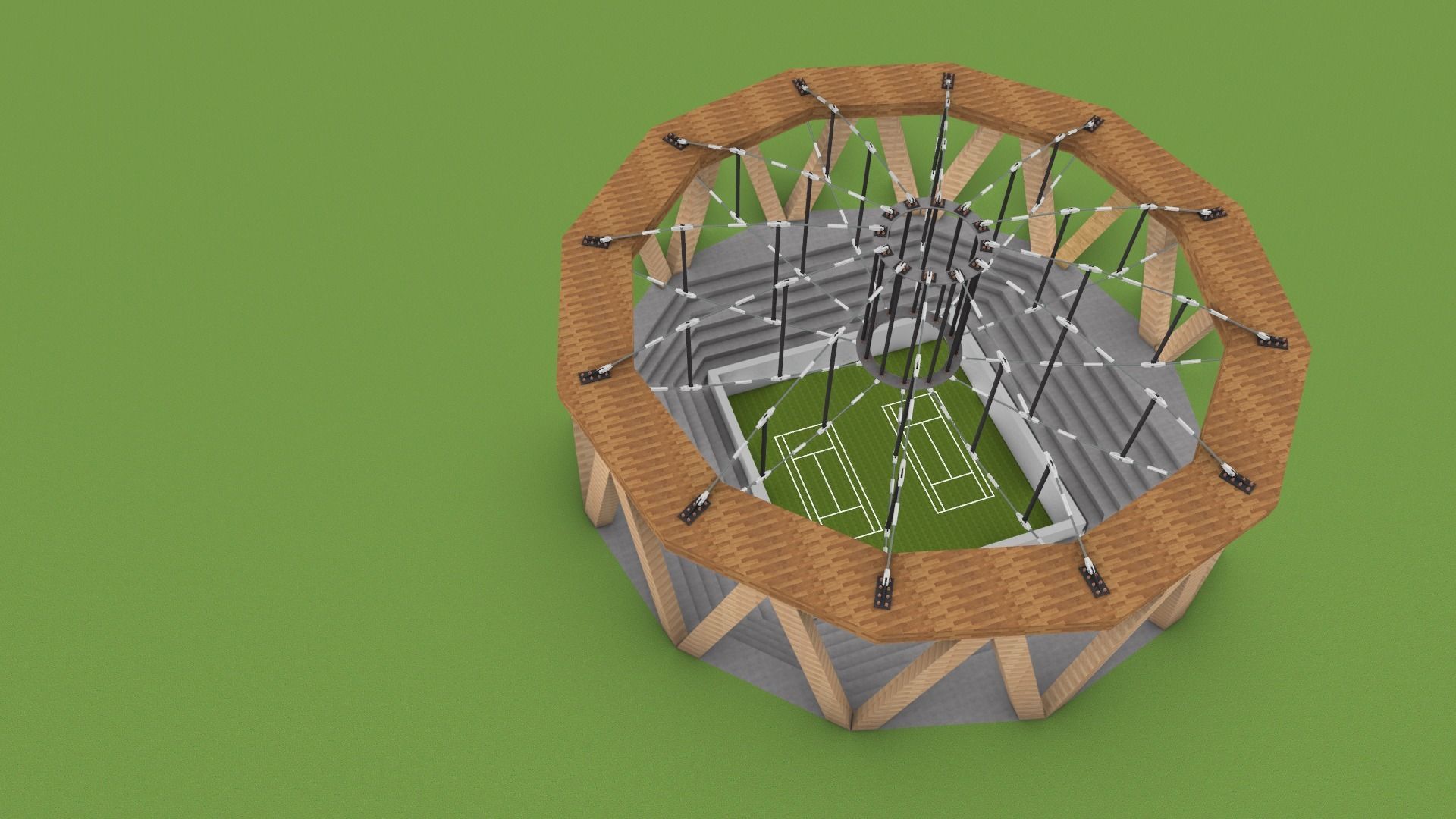 Radial cable model 3D model | CGTrader