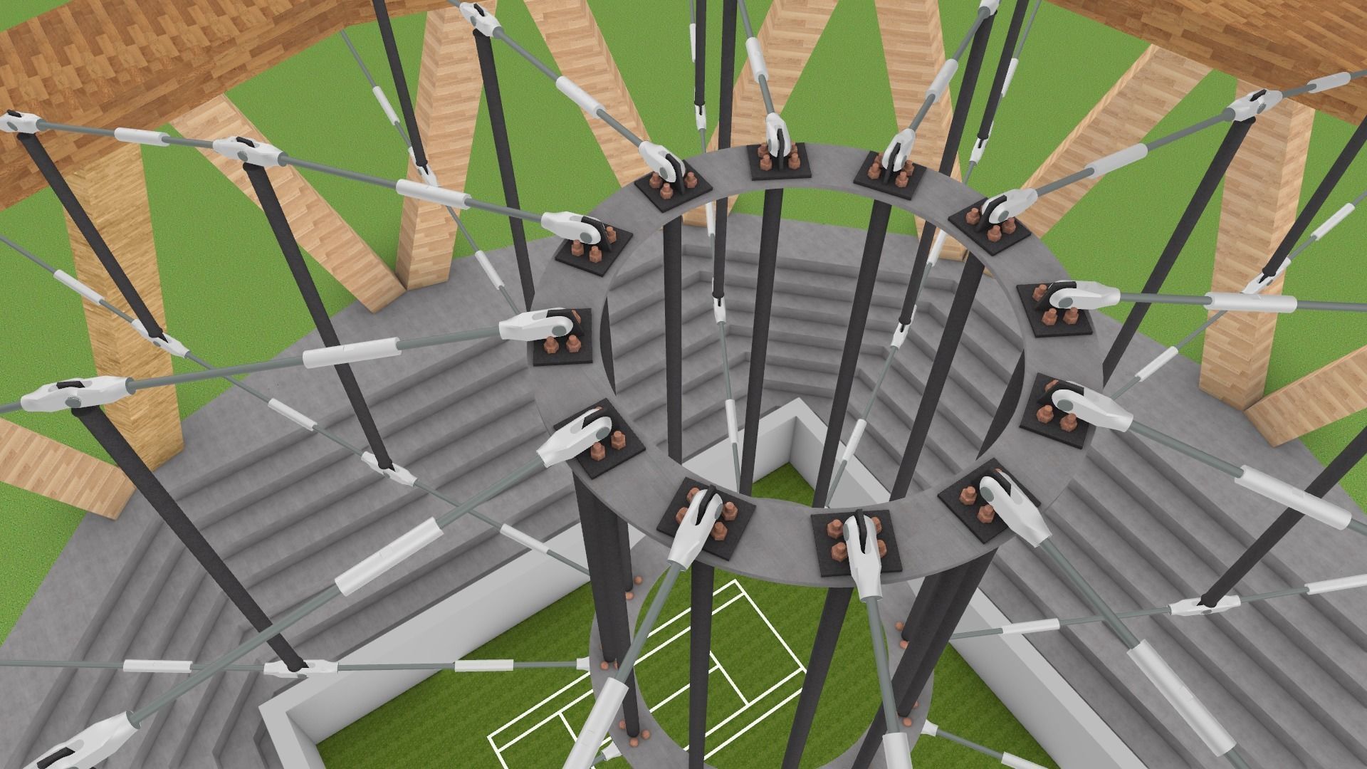 Radial cable model 3D model | CGTrader