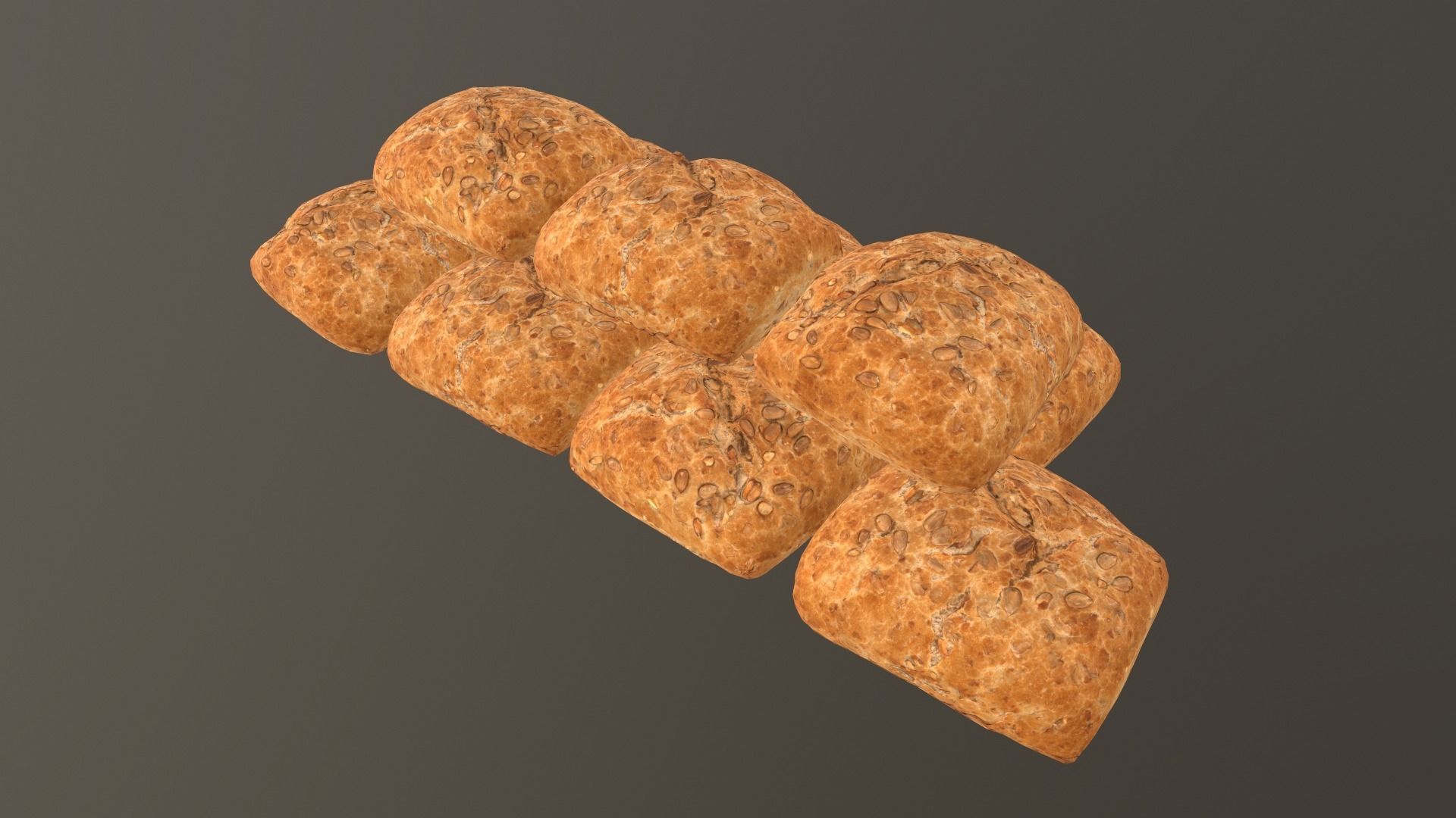3D model Bread Roll AR VR PBR Lowpoly with game ready 3d Model VR / AR ...