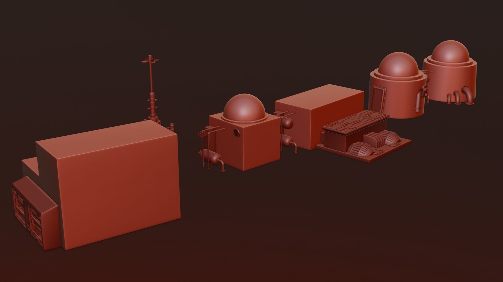 3D model star wars tatooine buildings VR / AR / low-poly | CGTrader