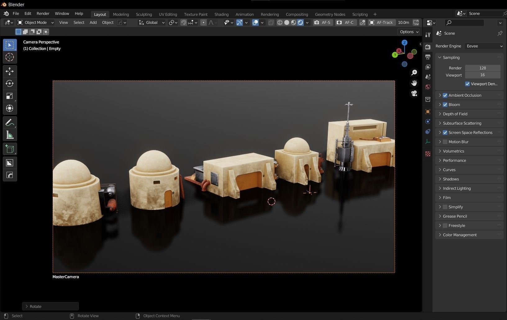 3D model star wars tatooine buildings VR / AR / low-poly | CGTrader