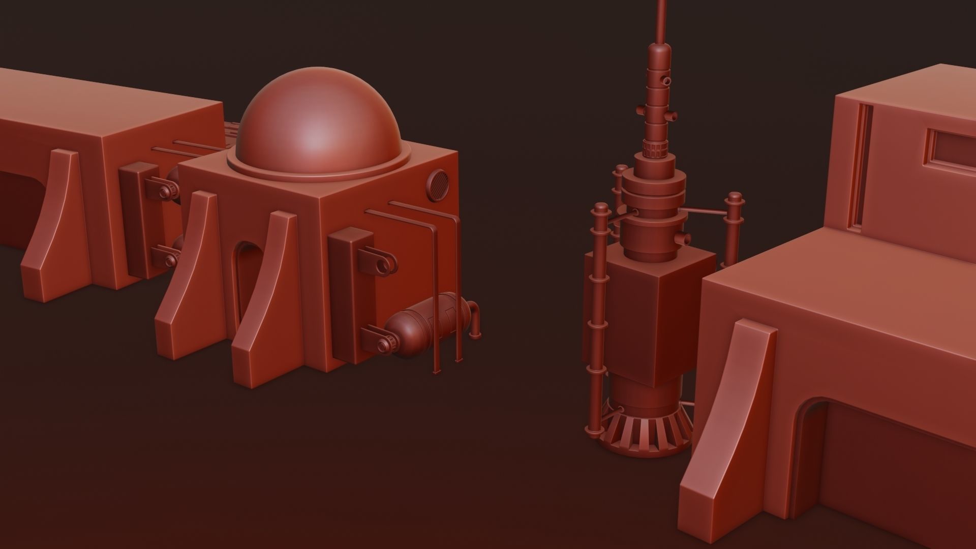 3D model star wars tatooine buildings VR / AR / low-poly | CGTrader