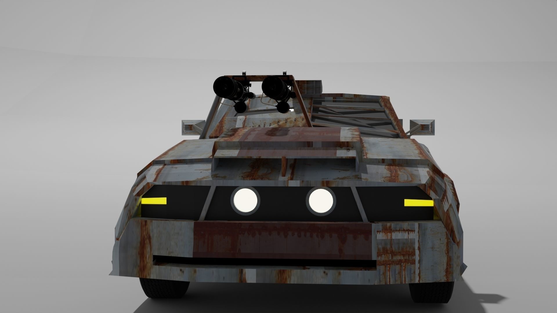 Death Race Car Rusty Model 3D model | CGTrader