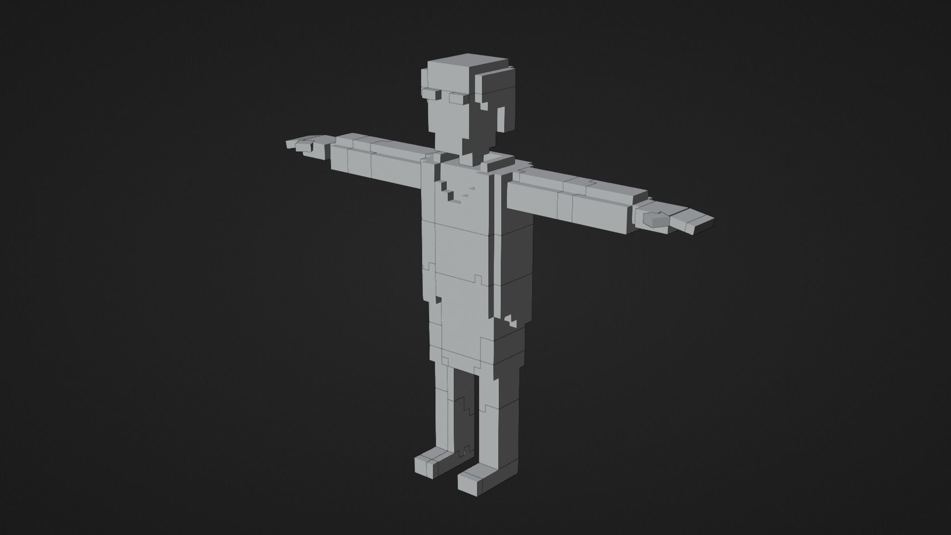 3D model OFFICE GIRL VOXEL CHARACTER VR / AR / low-poly | CGTrader