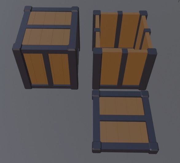 3D model Simple Low Poly Storage Assets VR / AR / low-poly | CGTrader