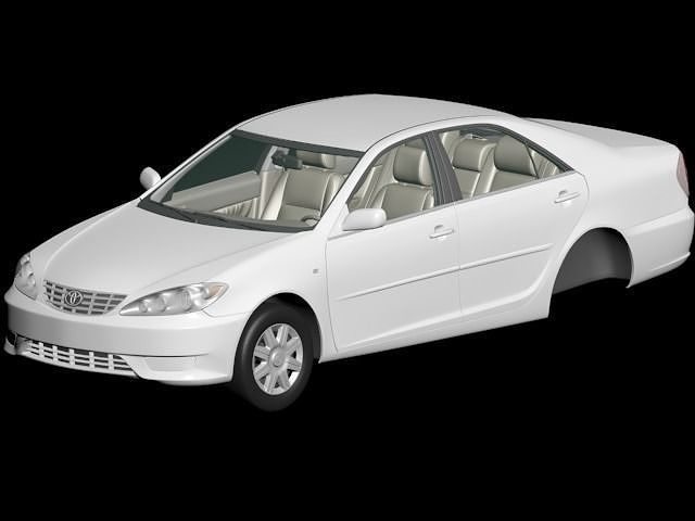 Toyota Camry 2003-2004 low poly and high poly 3D model | CGTrader