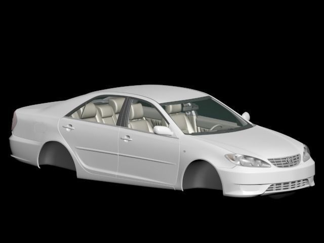 Toyota Camry 2003-2004 low poly and high poly 3D model | CGTrader