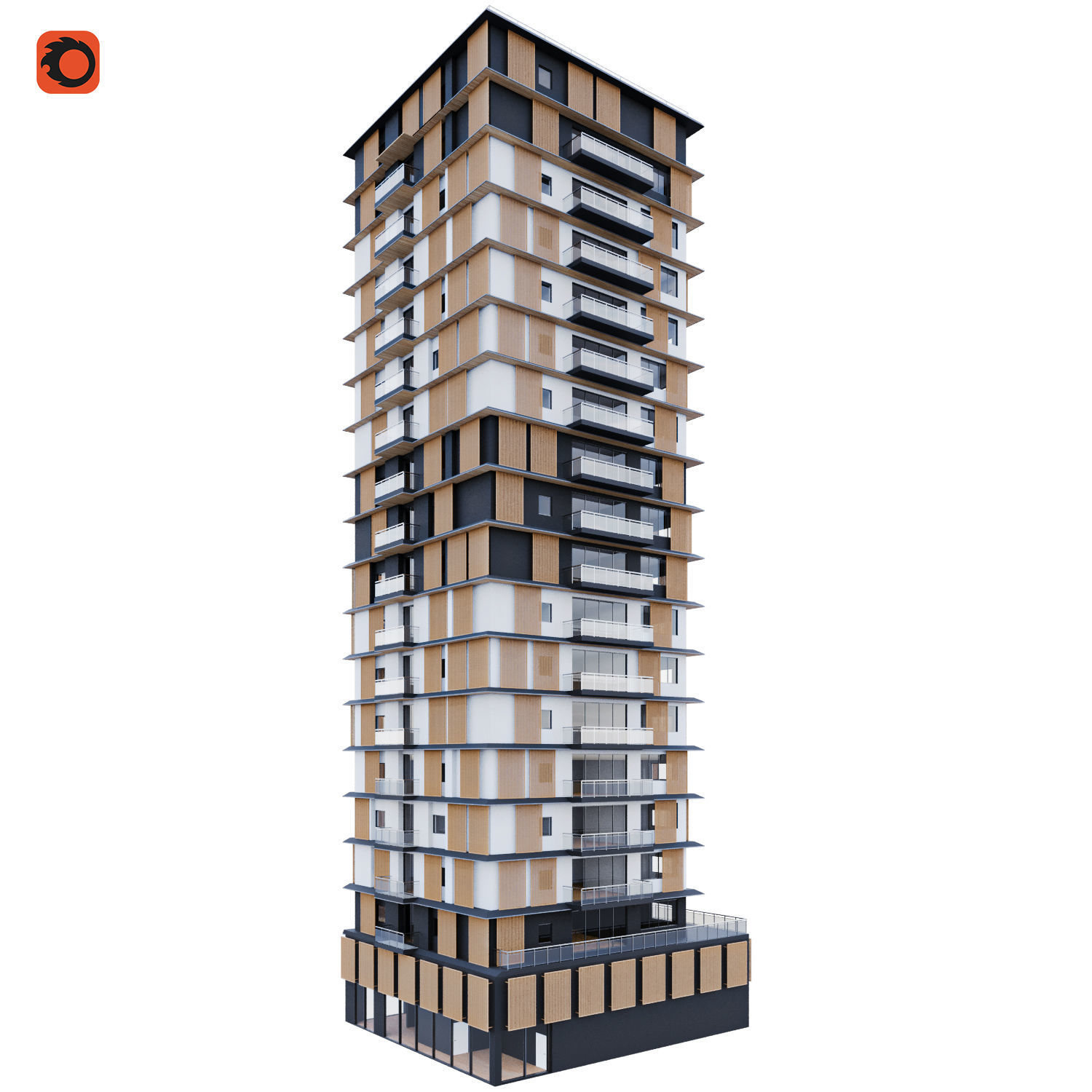modern building 3D model | CGTrader
