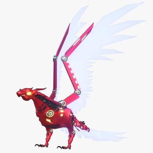 3D model Cyberpunk Phoenix VR / AR / low-poly | CGTrader