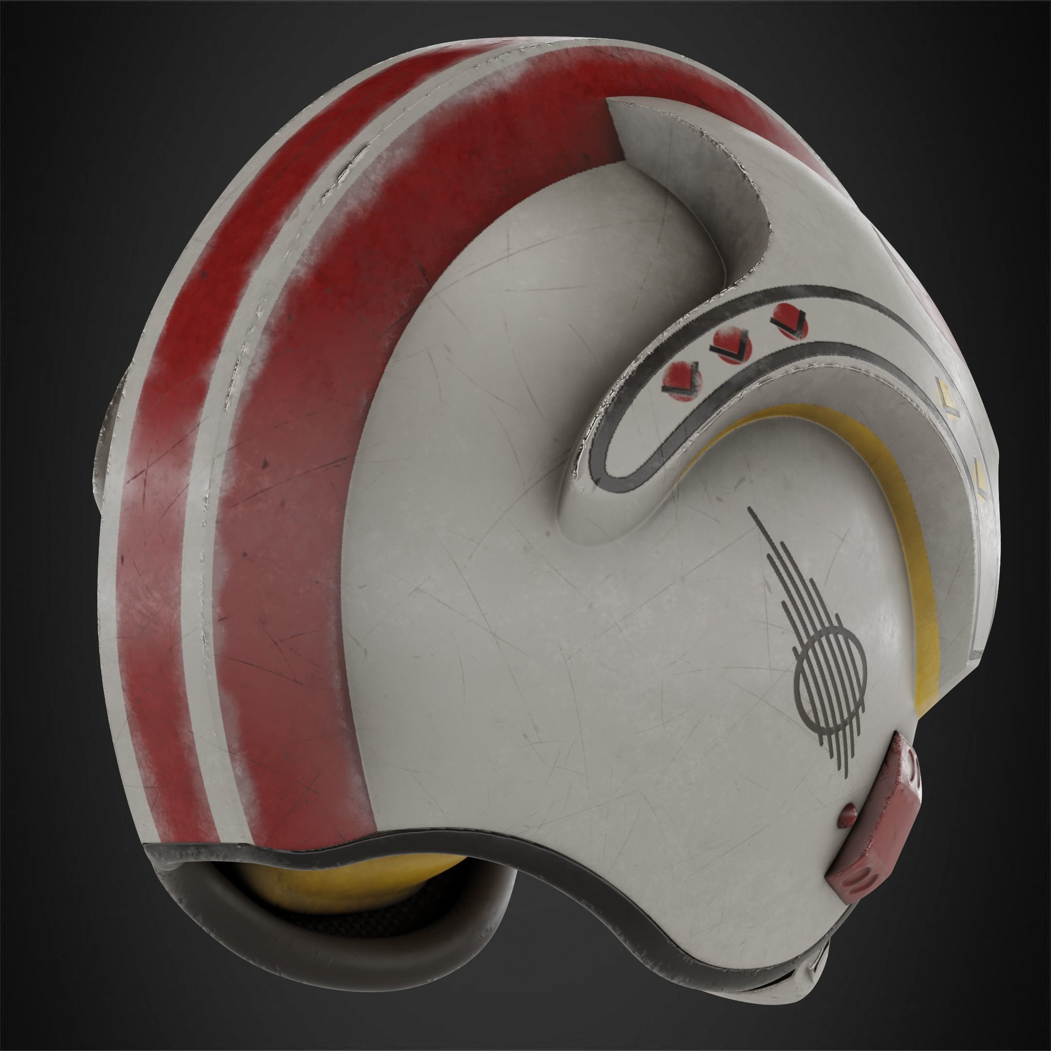 Star Wars Rebel Flight Pilot Helmet for Cosplay 3D model 3D printable ...