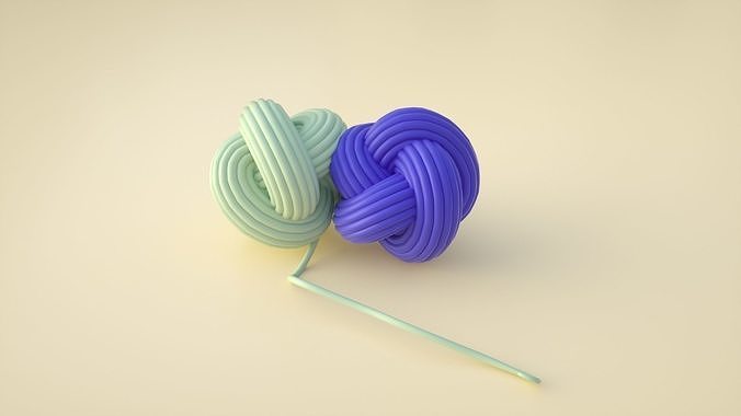 Sweater thread ball 3D model | CGTrader