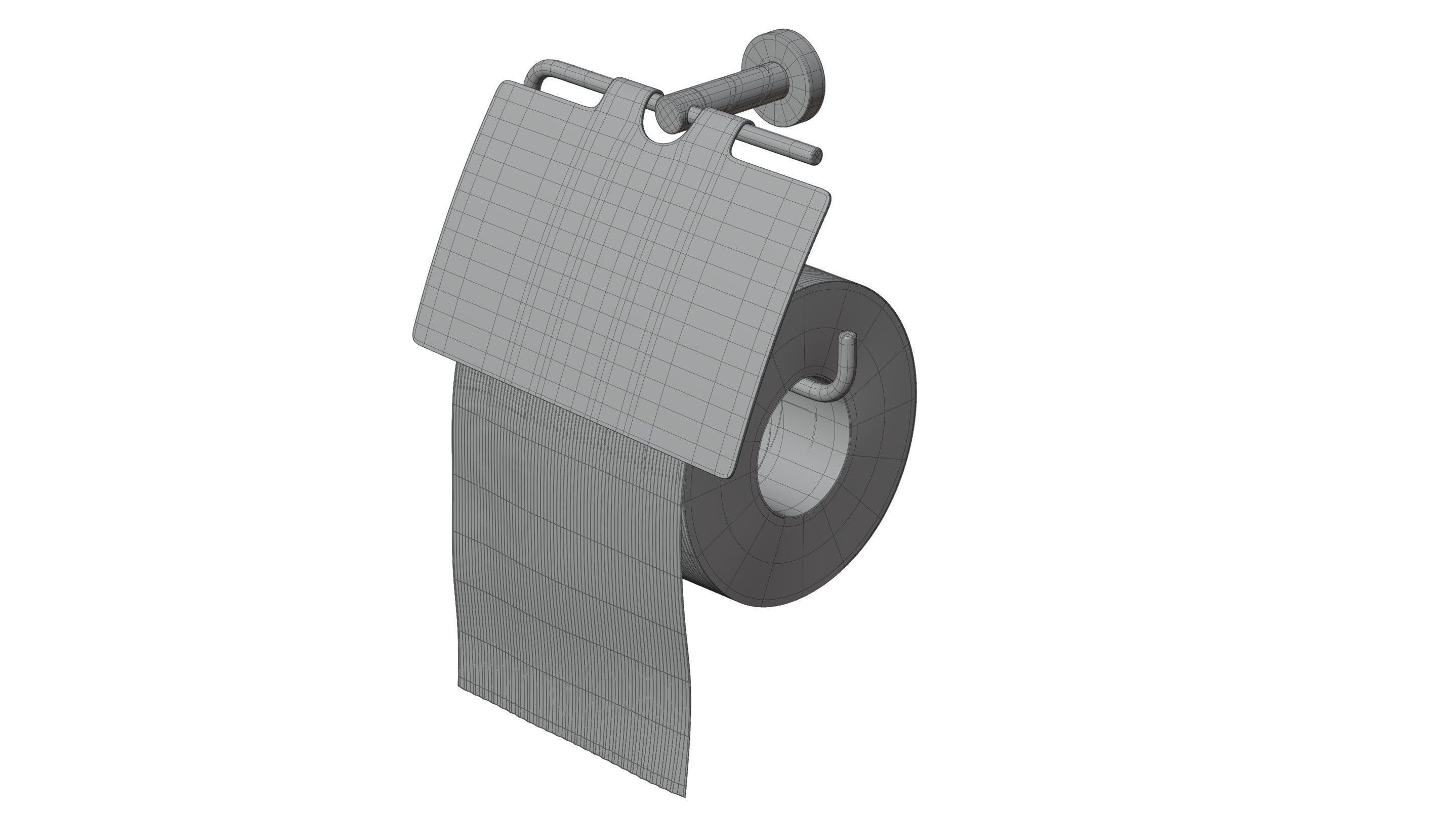 Toilet Paper with Holder 3D model | CGTrader