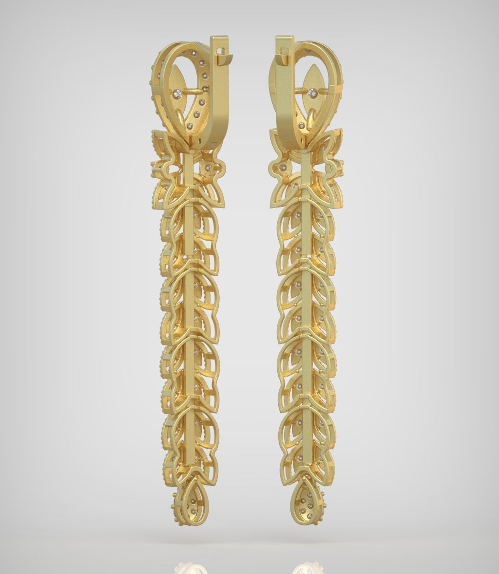 Earring model 0367 3D printable model 3D model 3D printable | CGTrader