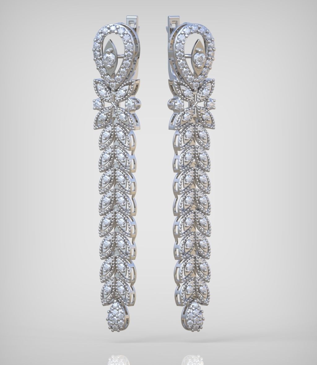 Earring model 0367 3D printable model 3D model 3D printable | CGTrader