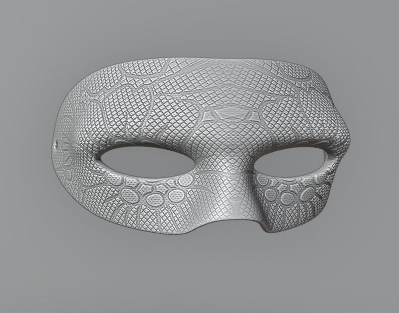 Prom Face Mask - Party Mask Stl 3D model 3D printable | CGTrader
