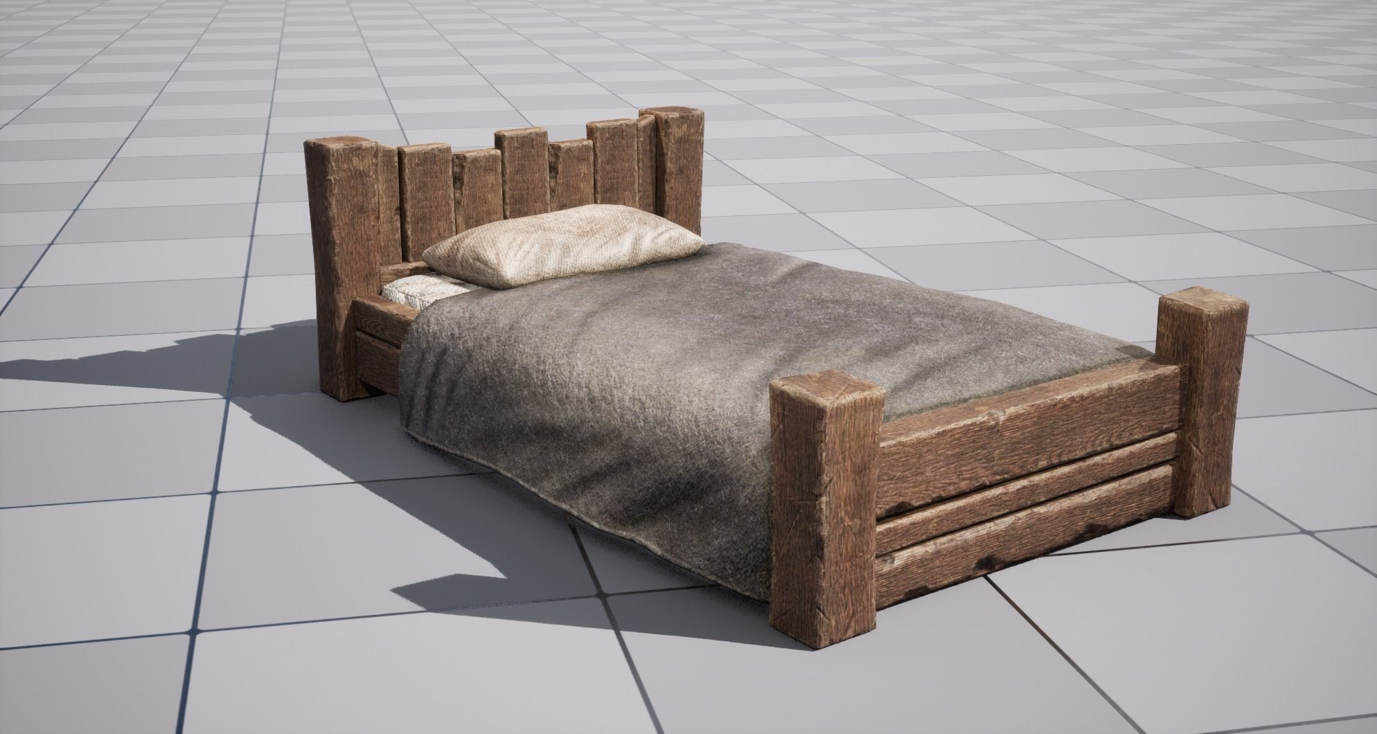 3D model Medieval Bed VR / AR / low-poly | CGTrader