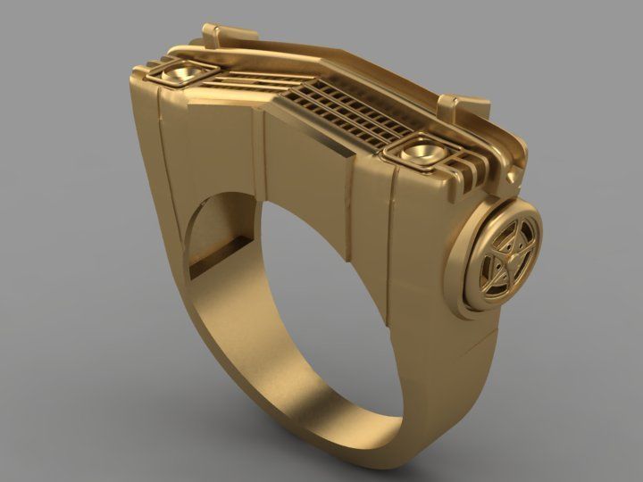 car ring 3D model 3D printable | CGTrader