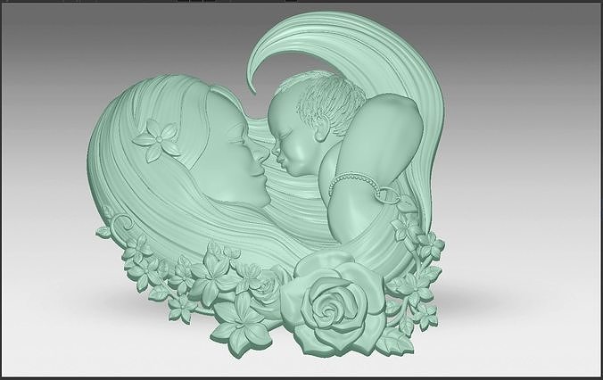 MOTHER BABY 3D model | CGTrader