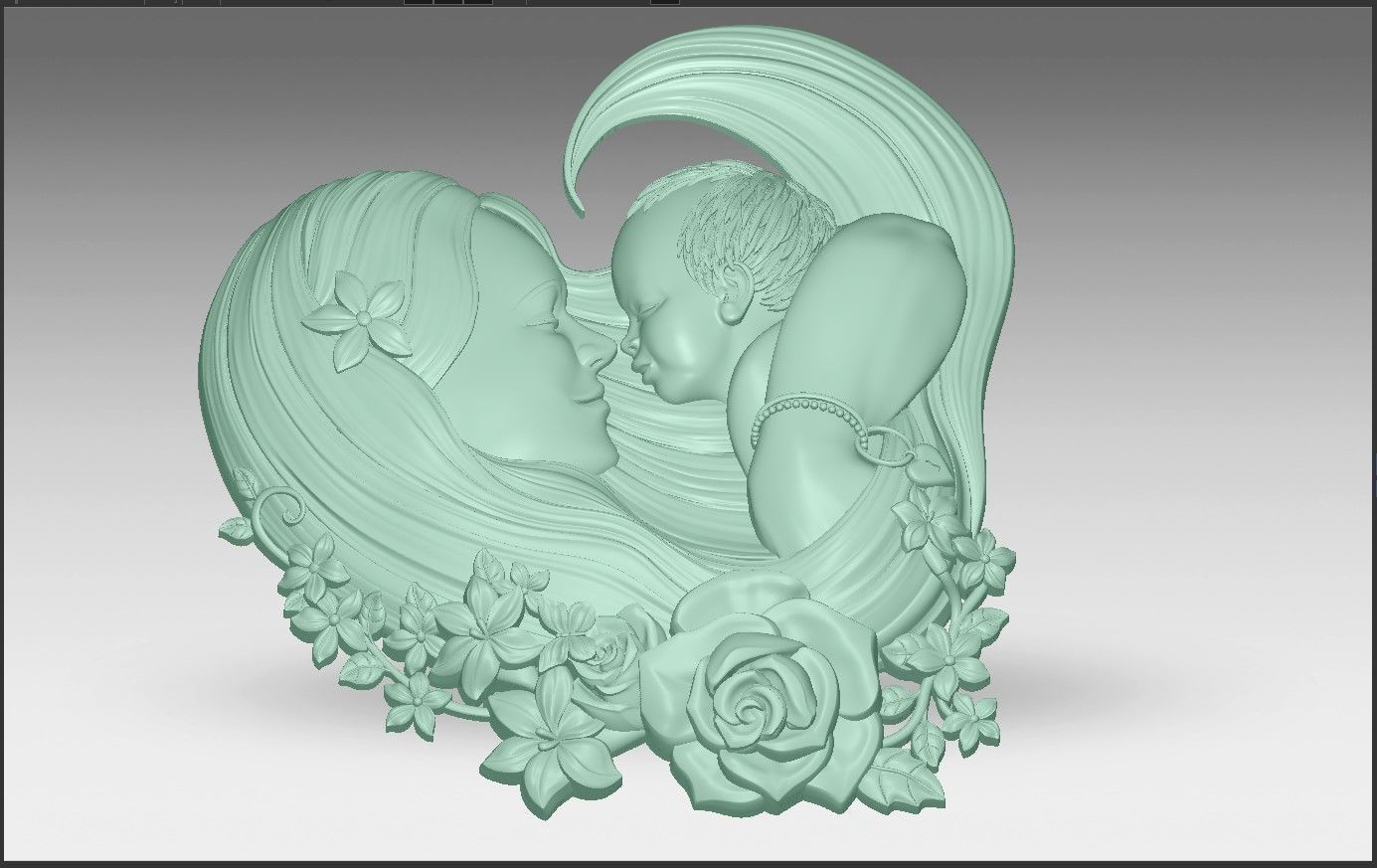 MOTHER BABY 3D model | CGTrader