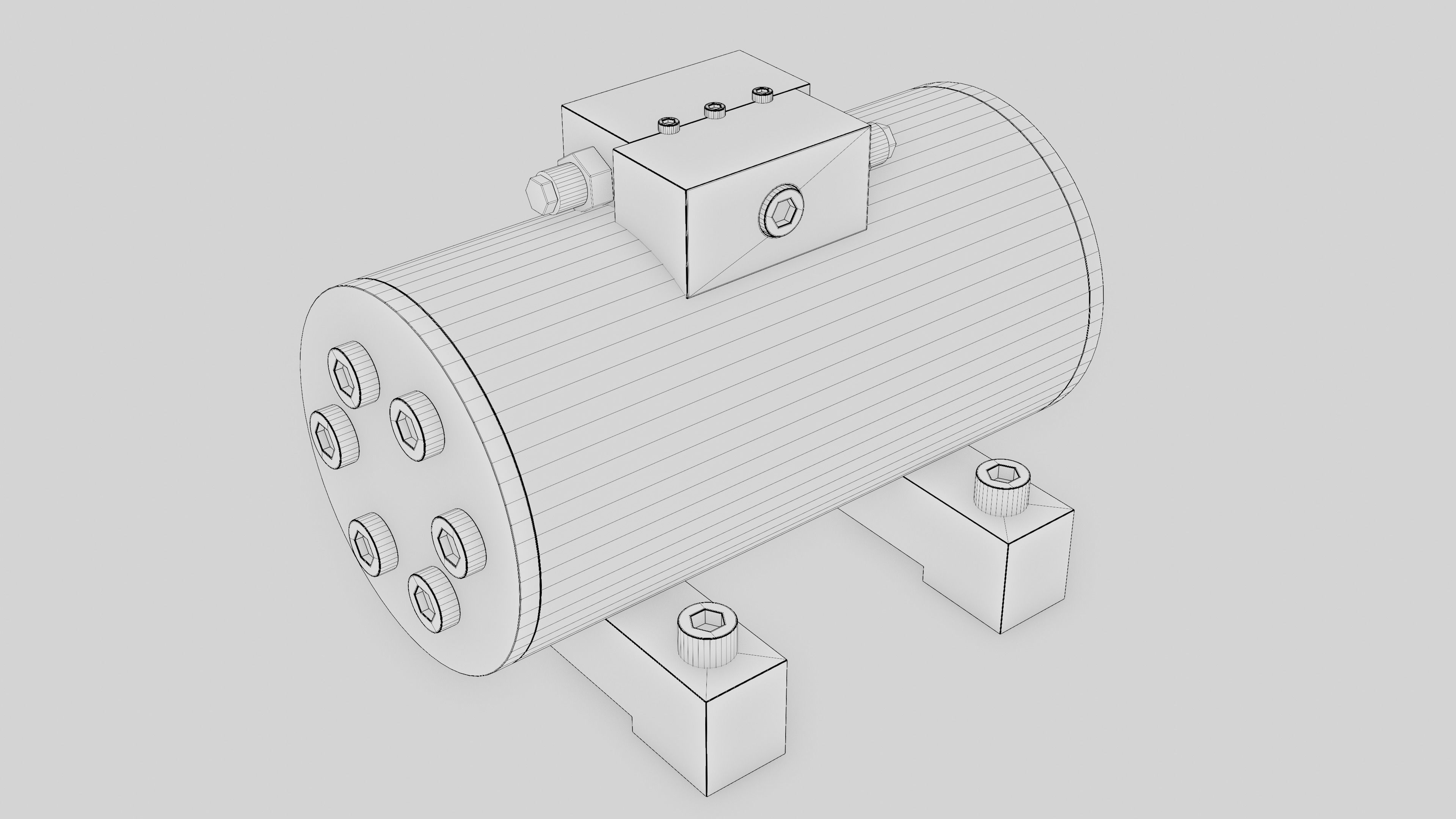 Rotary Actuator free 3D model | CGTrader