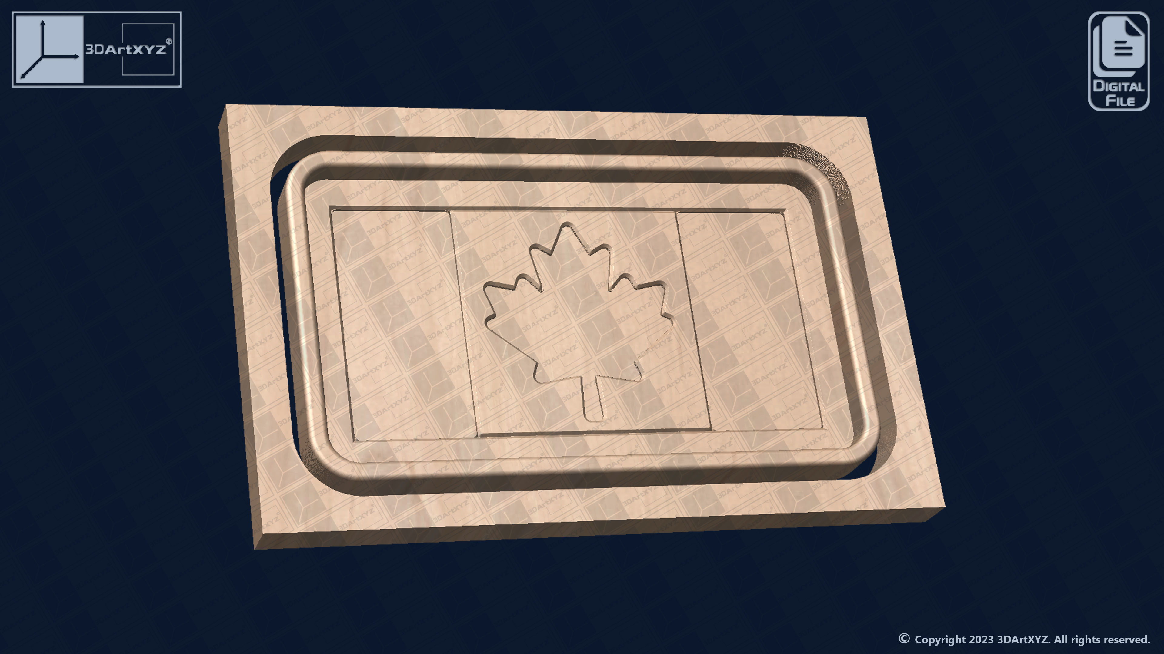 Canada Flag Trays Pack - CNC Files for Wood 3D model | CGTrader