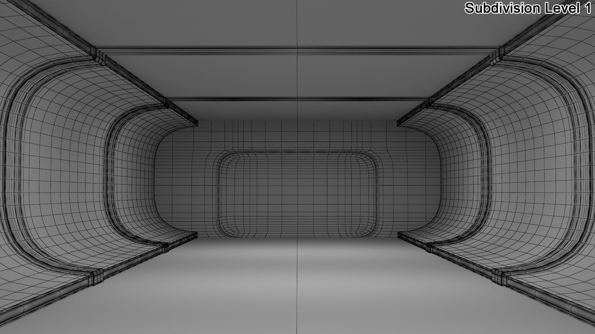 Sci-Fi Futuristic Corridor Collection 3D model | CGTrader