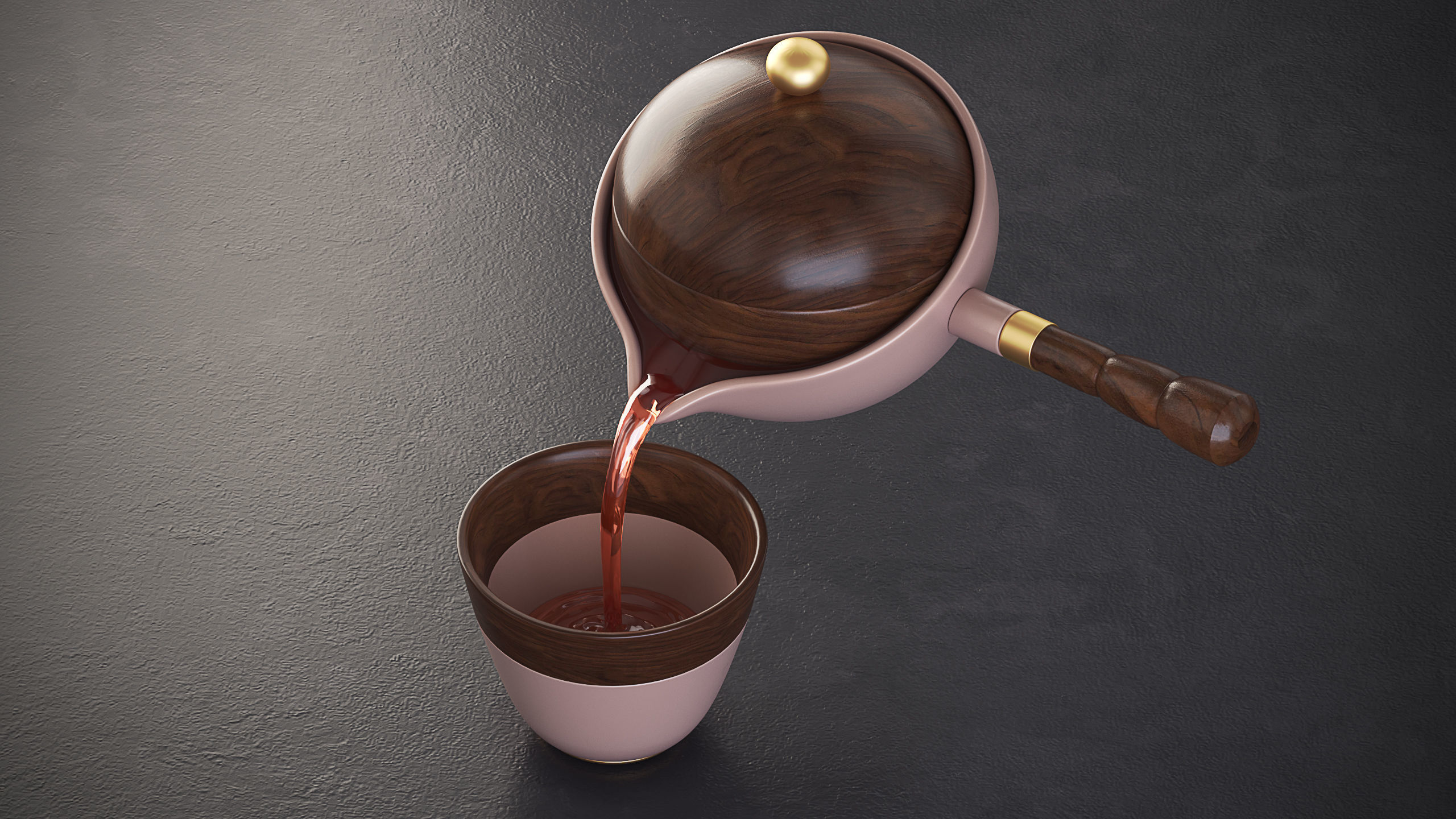 Tea set2 3D model | CGTrader