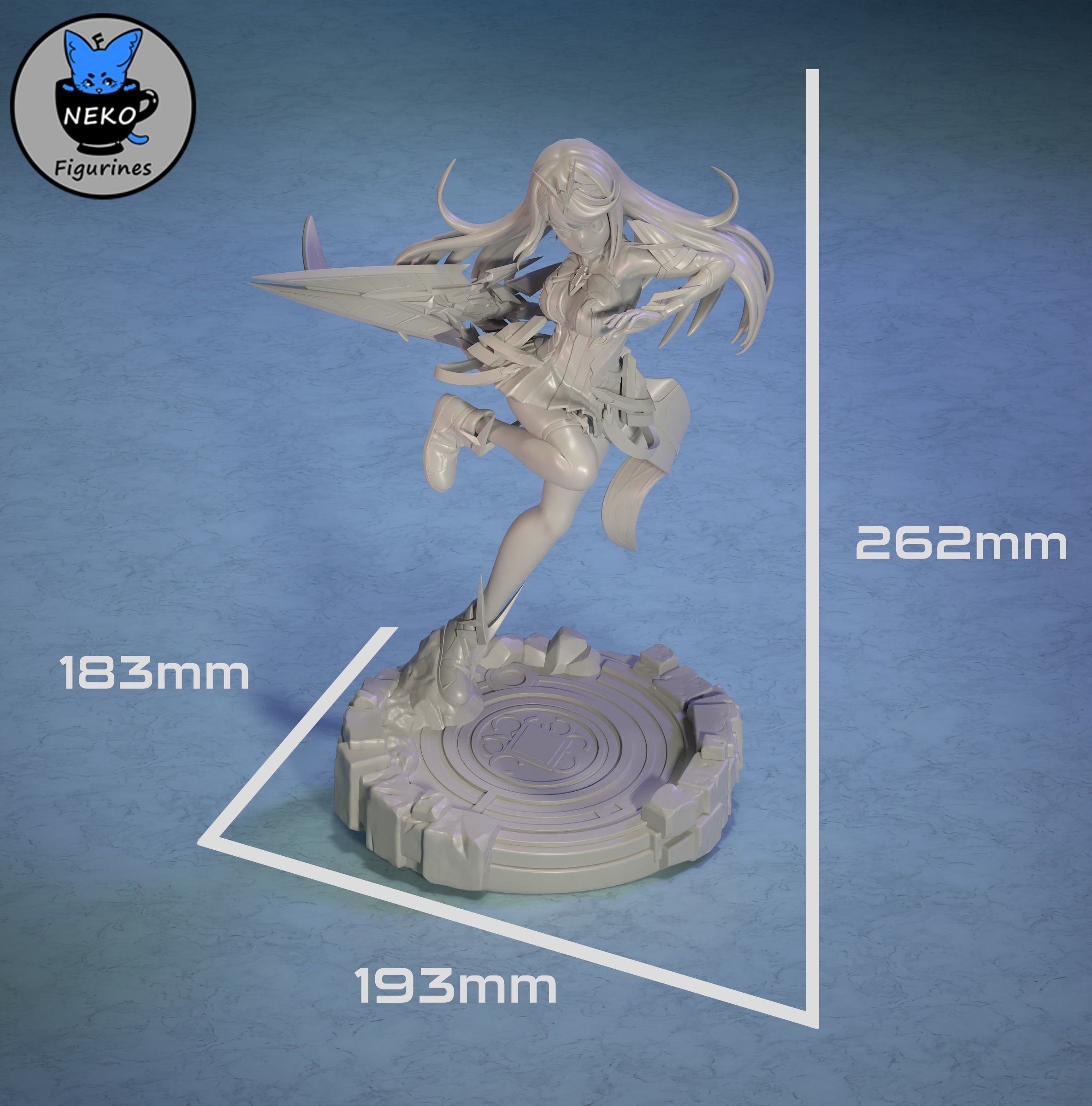 Mythra - Xenoblade 2 Chronicles Game Figurine STL 3D model 3D printable ...