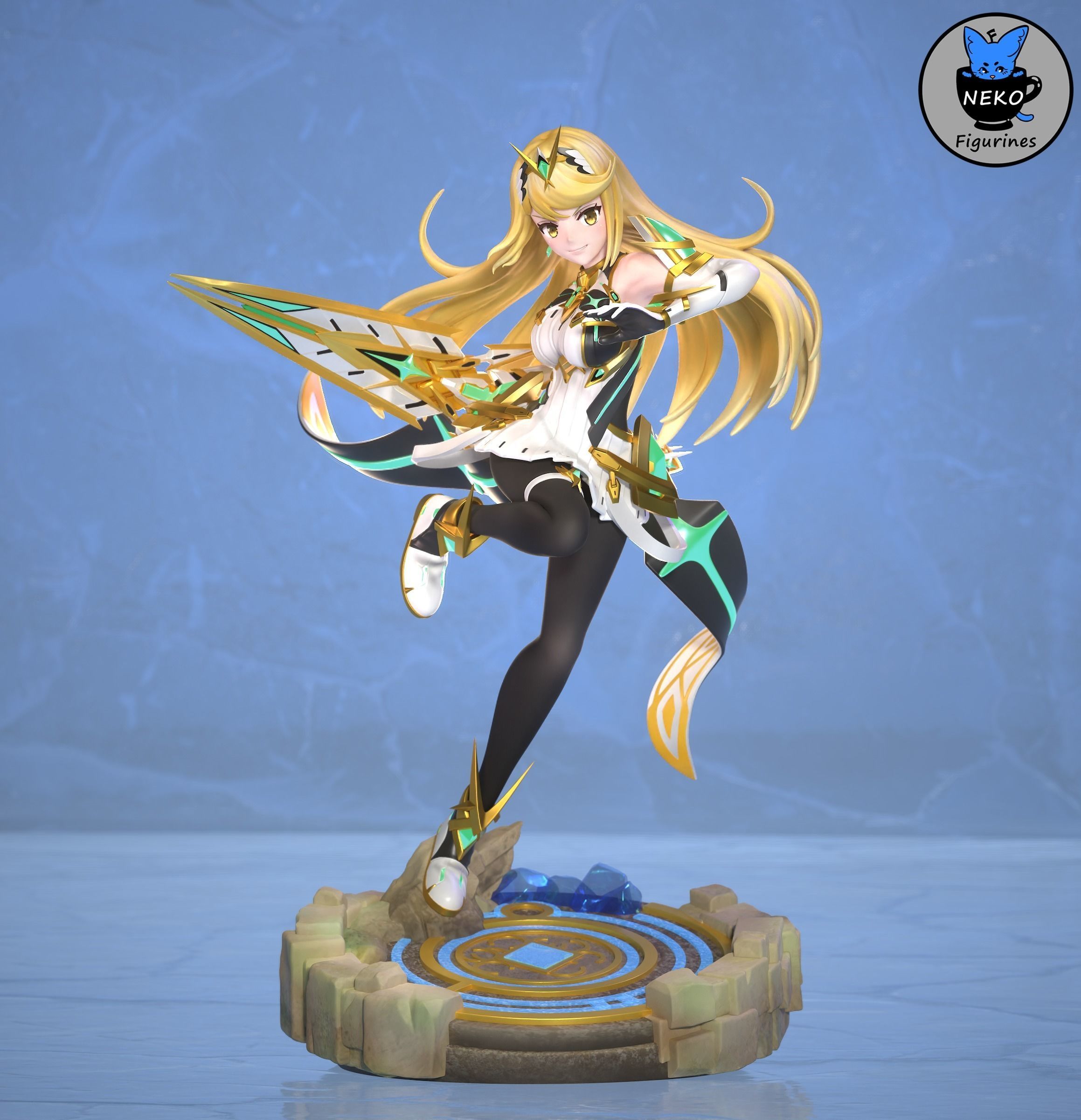 Mythra - Xenoblade 2 Chronicles Game Figurine STL 3D model 3D printable ...