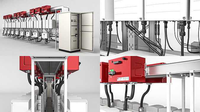 3D model Solar Inverter Room VR / AR / low-poly | CGTrader