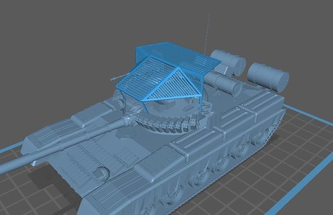 Slat Armor Cope Cage RPG cage for Turret 3D model 3D printable | CGTrader