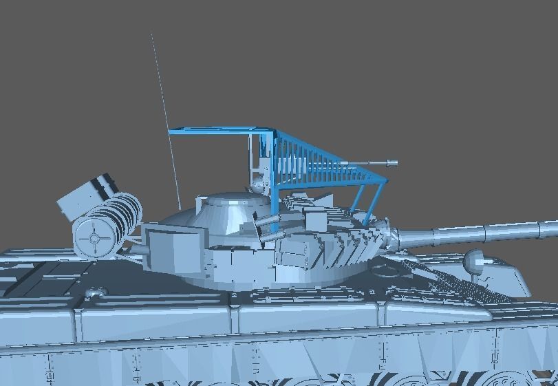 Slat Armor Cope Cage RPG cage for Turret 3D model 3D printable | CGTrader